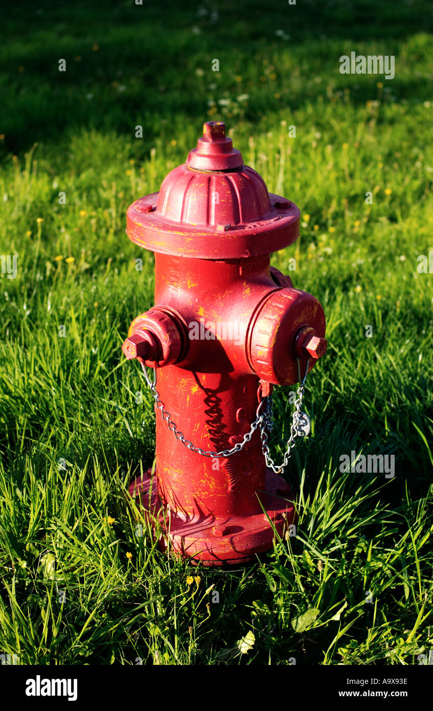 Red Fire Hydrant Stock Photo - Alamy