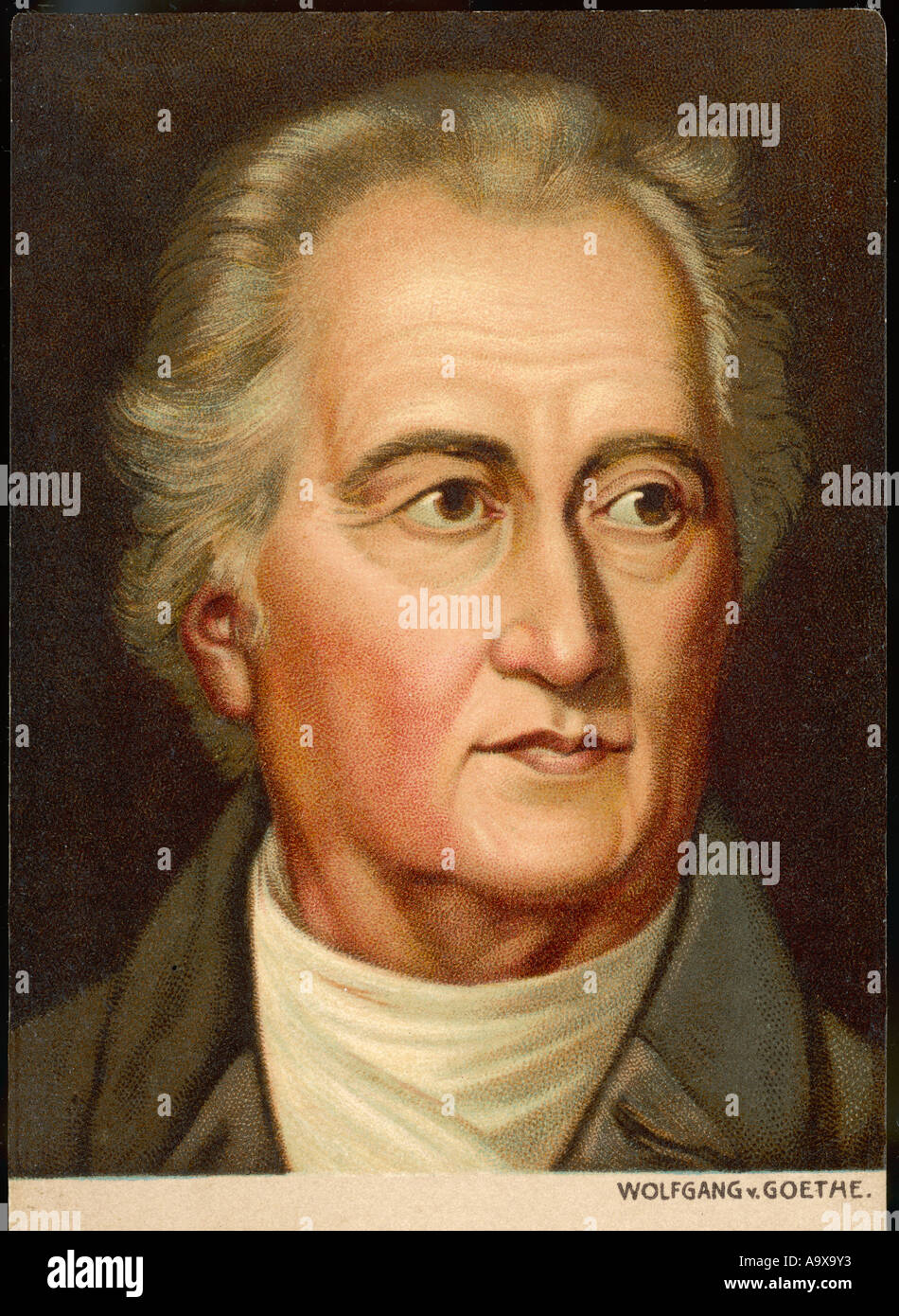 Goethe Anon Card Stock Photo - Alamy