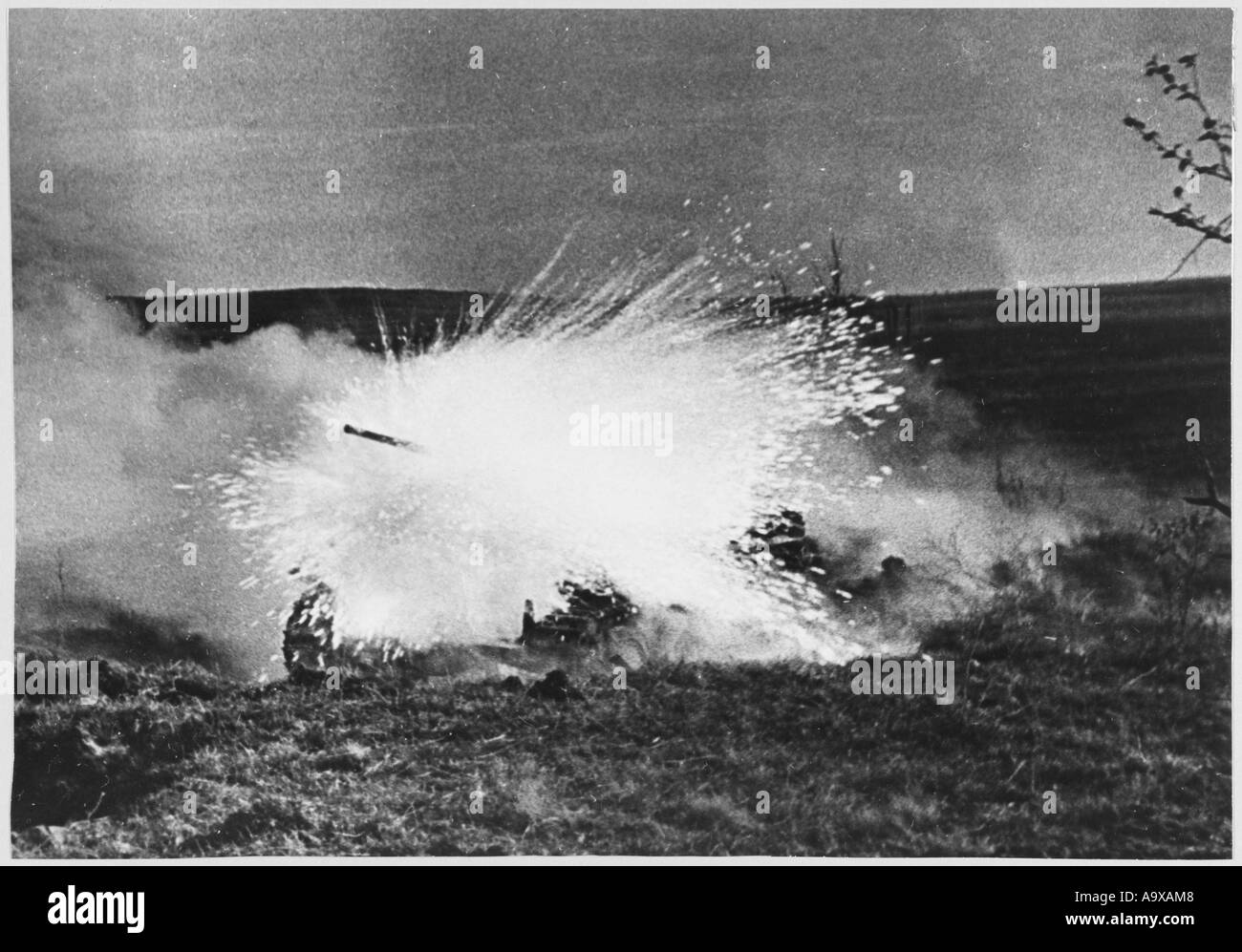 German Tank Destroyed Stock Photo - Alamy