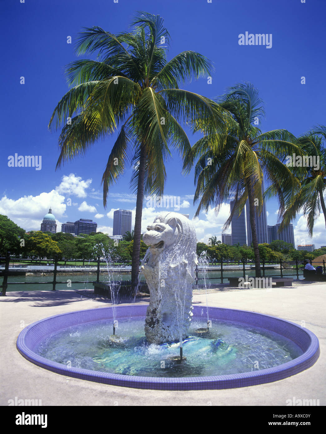 FOUNTAIN MERLION PARK SINGAPORE Stock Photo - Alamy