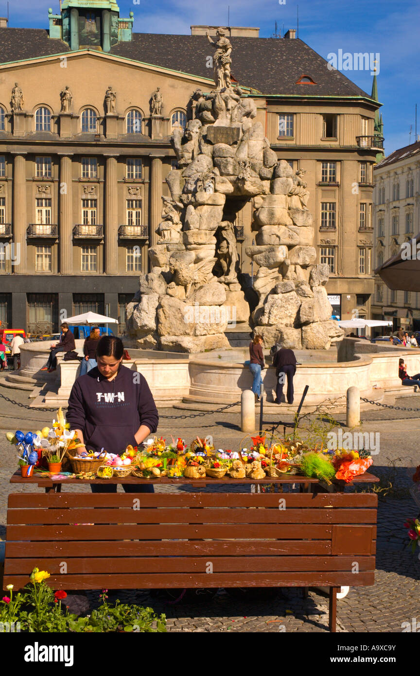 Main market square in Brno Czech Republic EU Stock Photo - Alamy