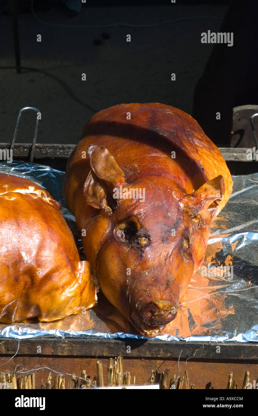 A roasted pig Stock Photo - Alamy