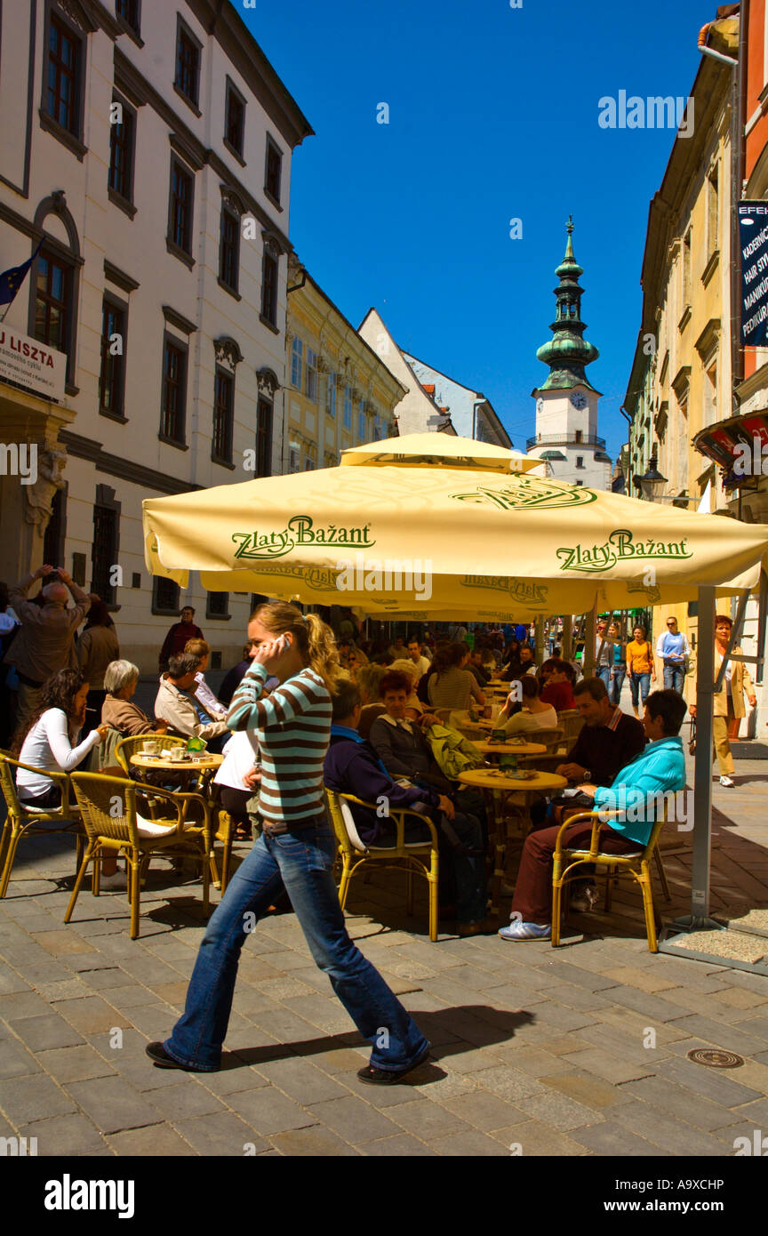 Michalska street old town Bratislava Slovakia EU Stock Photo - Alamy