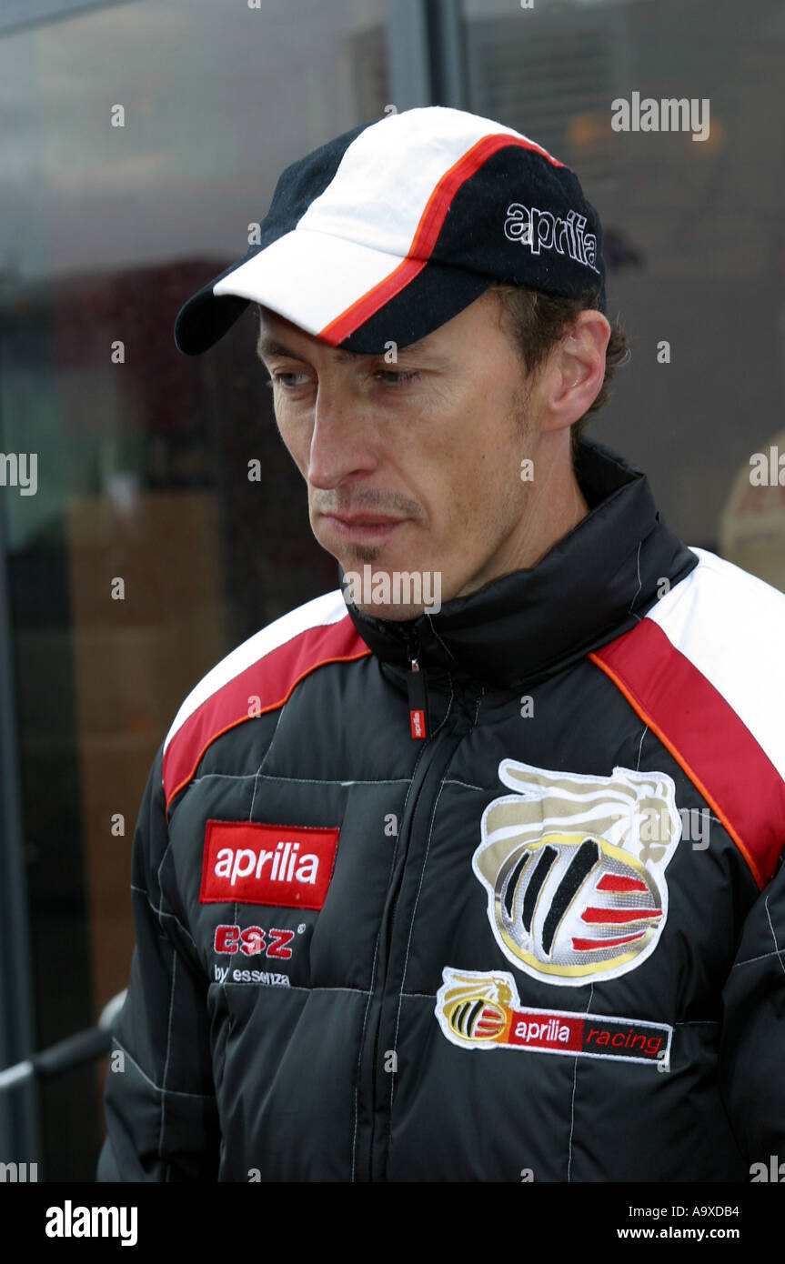 Jeremy Mcwilliams Aprilia Factory Rider in motogp championship Stock ...