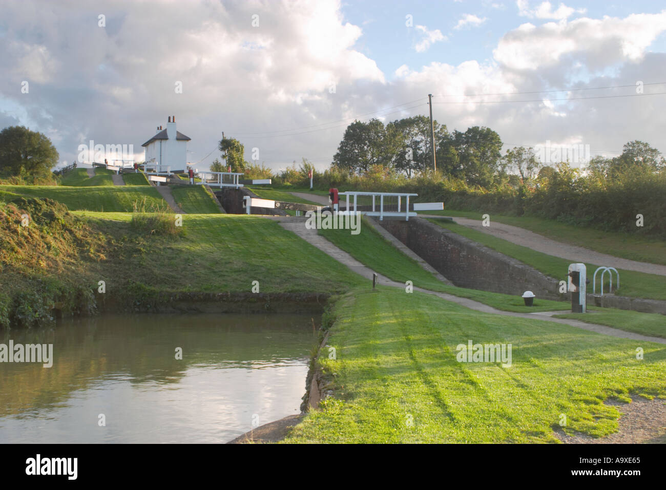 Foxton Locks on the Grand Union Canal England UK Stock Photo - Alamy