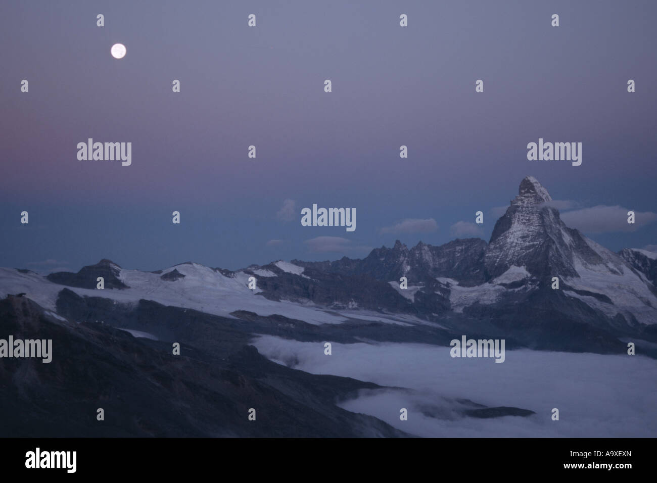 dawn at the Matterhorn, Switzerland, Valais Alps Stock Photo - Alamy