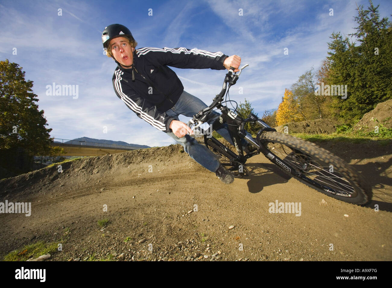 Mountainbiker front hi-res stock photography and images - Alamy
