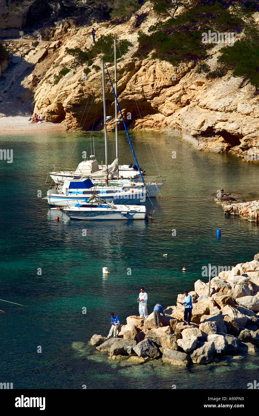 CALANQUES OF MORGIOU NEAR MARSEILLE PROVENCE FRANCE Stock Photo - Alamy