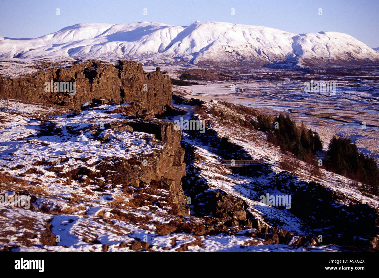 Almannagja, Iceland, Thingvellir NP Stock Photo - Alamy