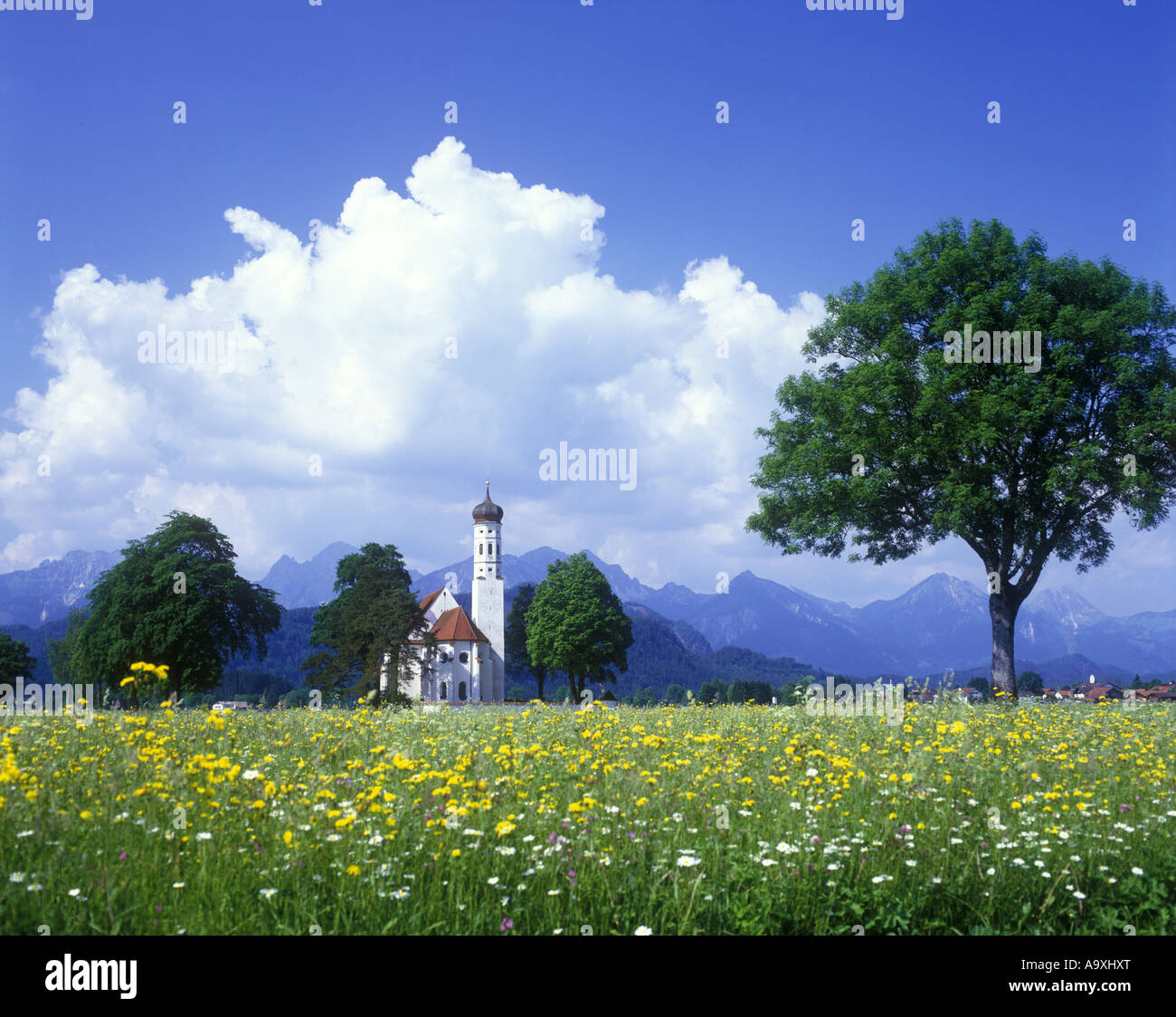 SAINT COLOMANS CHURCH SCHWANGAU BAVARIA GERMANY Stock Photo - Alamy