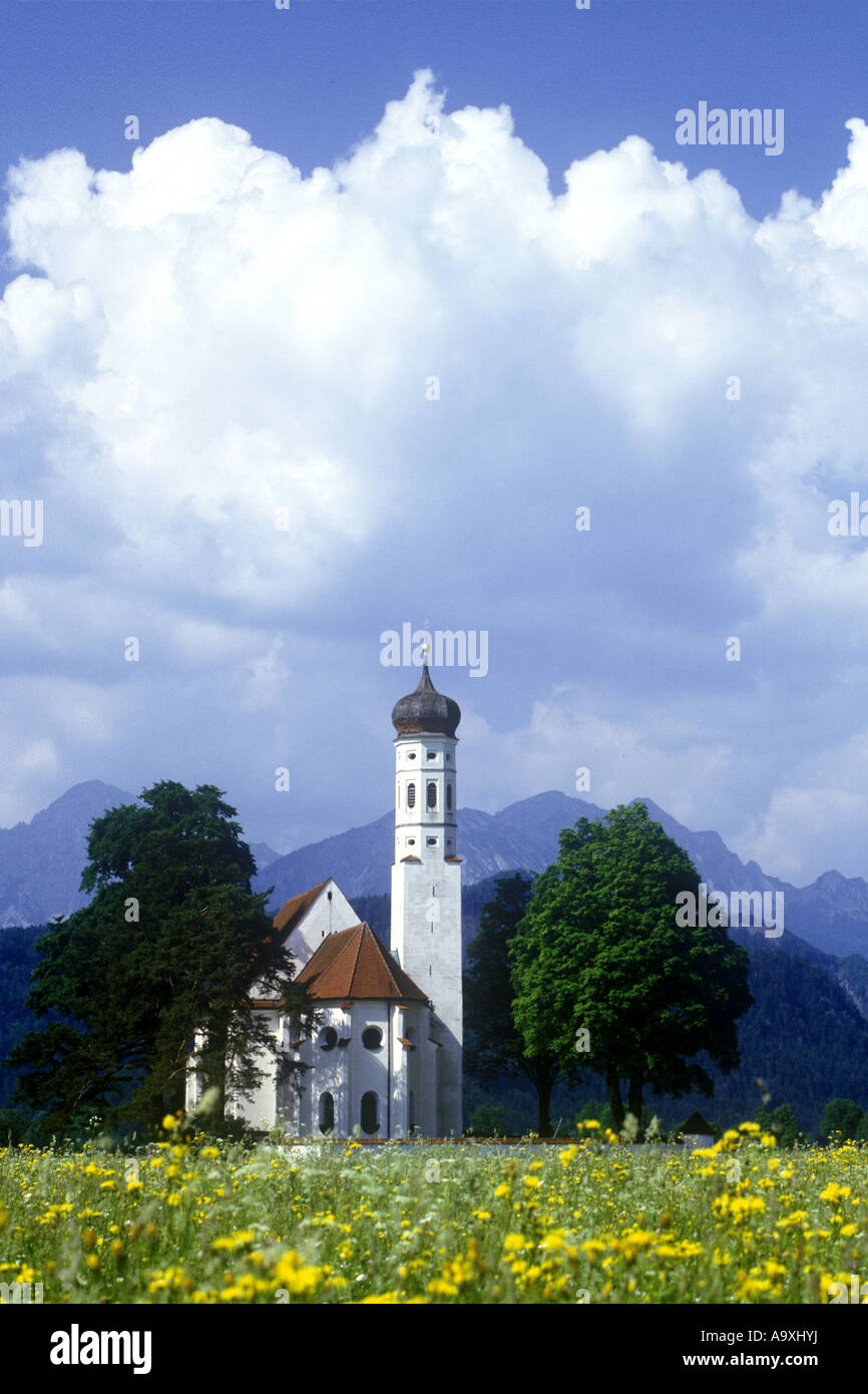 SAINT COLOMANS CHURCH SCHWANGAU BAVARIA GERMANY Stock Photo - Alamy