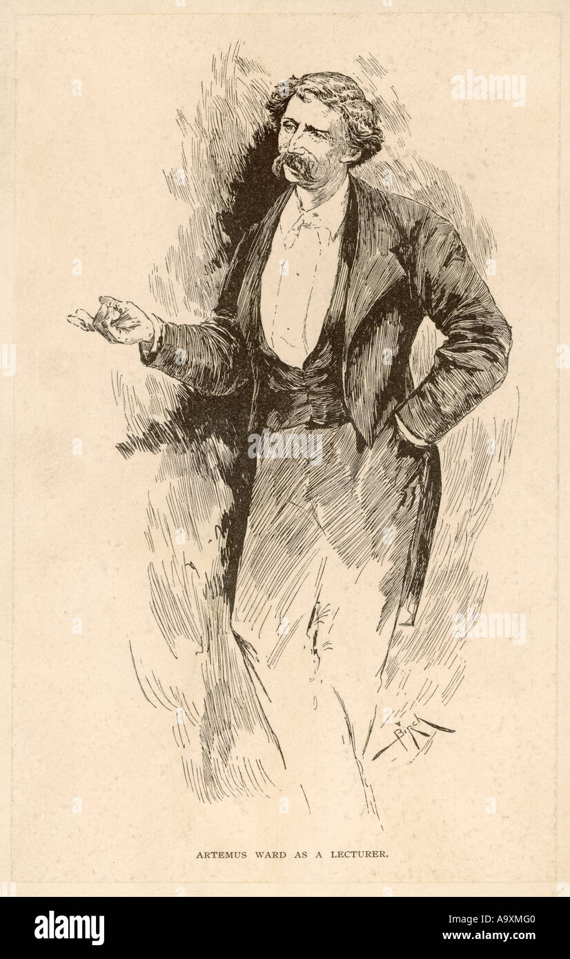 Artemus Ward 1834 1867 Stock Photo - Alamy