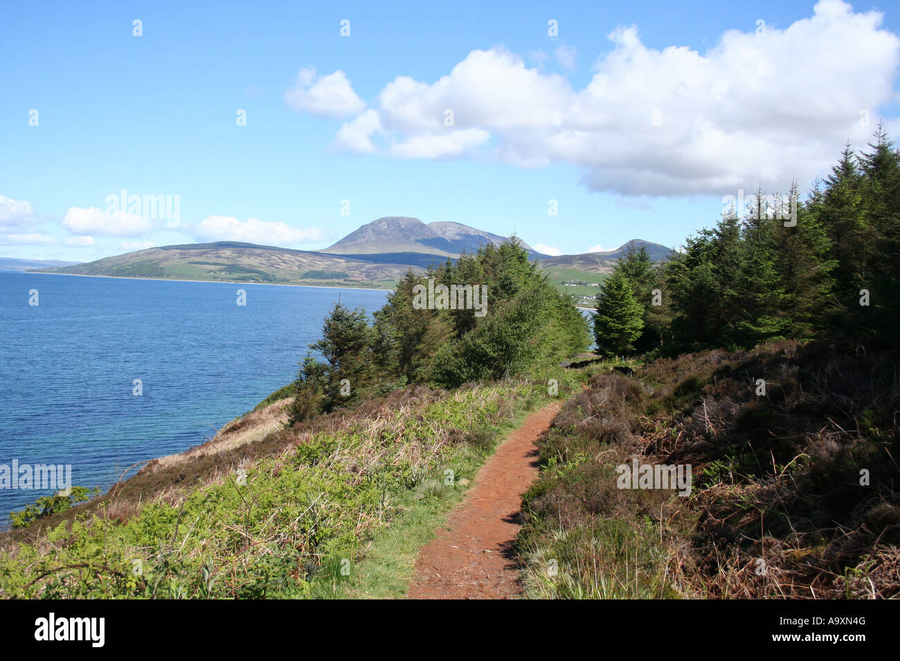 Coastal walking path Isle of Arran Scotland May 2007 Stock Photo - Alamy
