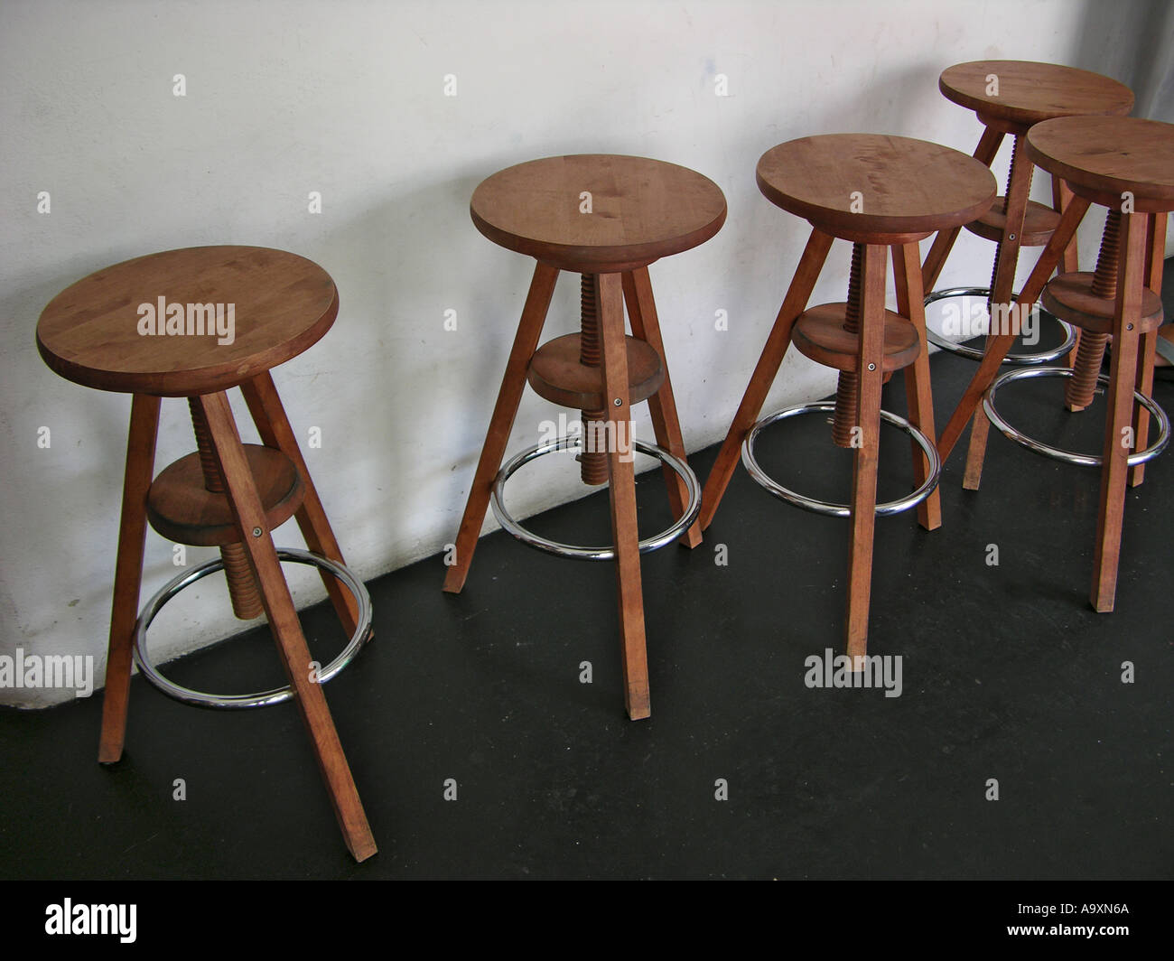 stools inside a bar Stock Photo - Alamy