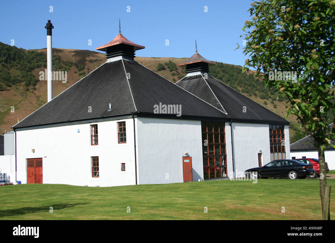 Arran distillery Lochranza Isle of Arran Scotland May 2007 Stock Photo ...