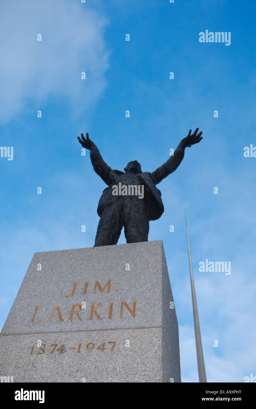 Jim Larkin Statue, Dublin, Ireland Stock Photo - Alamy