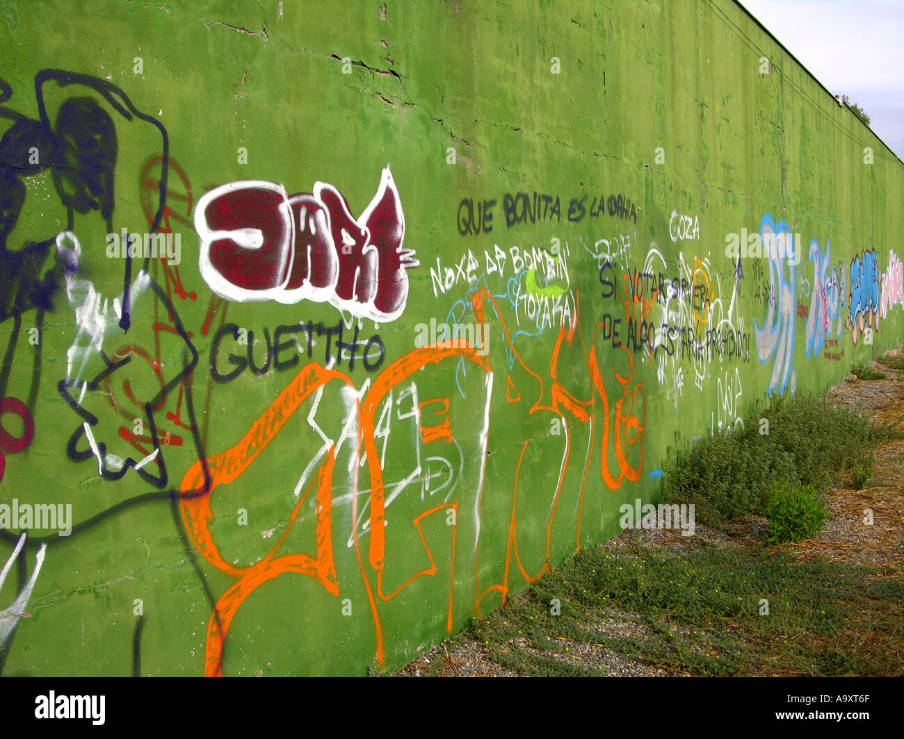 Wall of Graffiti Stock Photo - Alamy