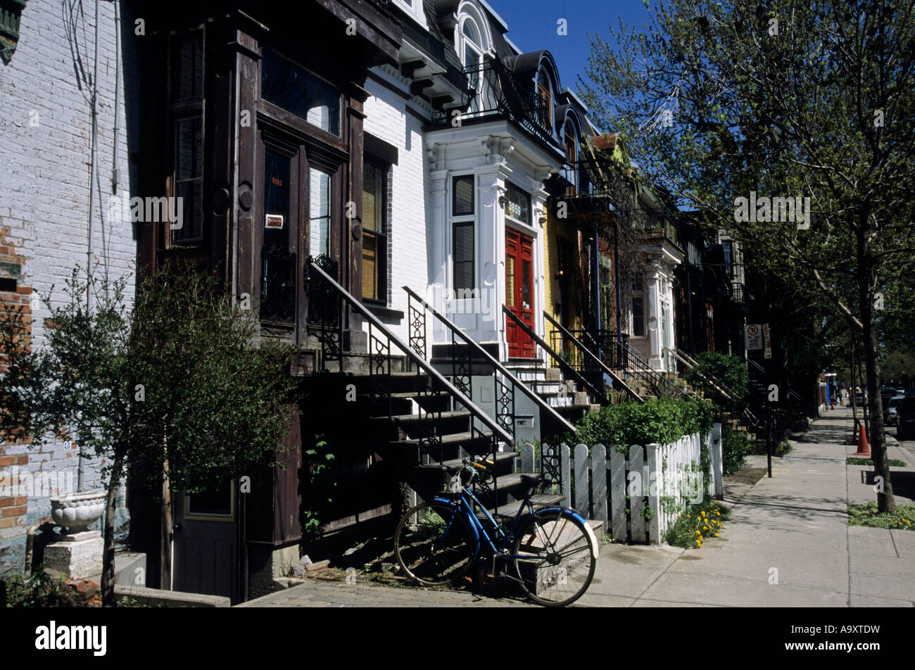 Row house montreal hi-res stock photography and images - Alamy
