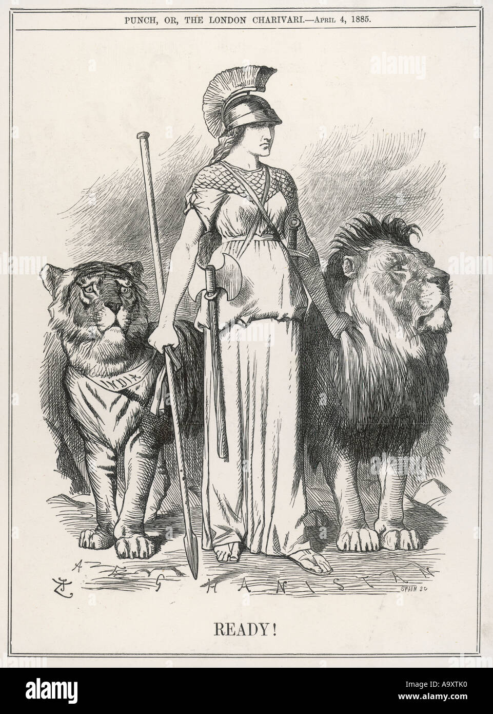 Cartoon british lion hi-res stock photography and images - Alamy