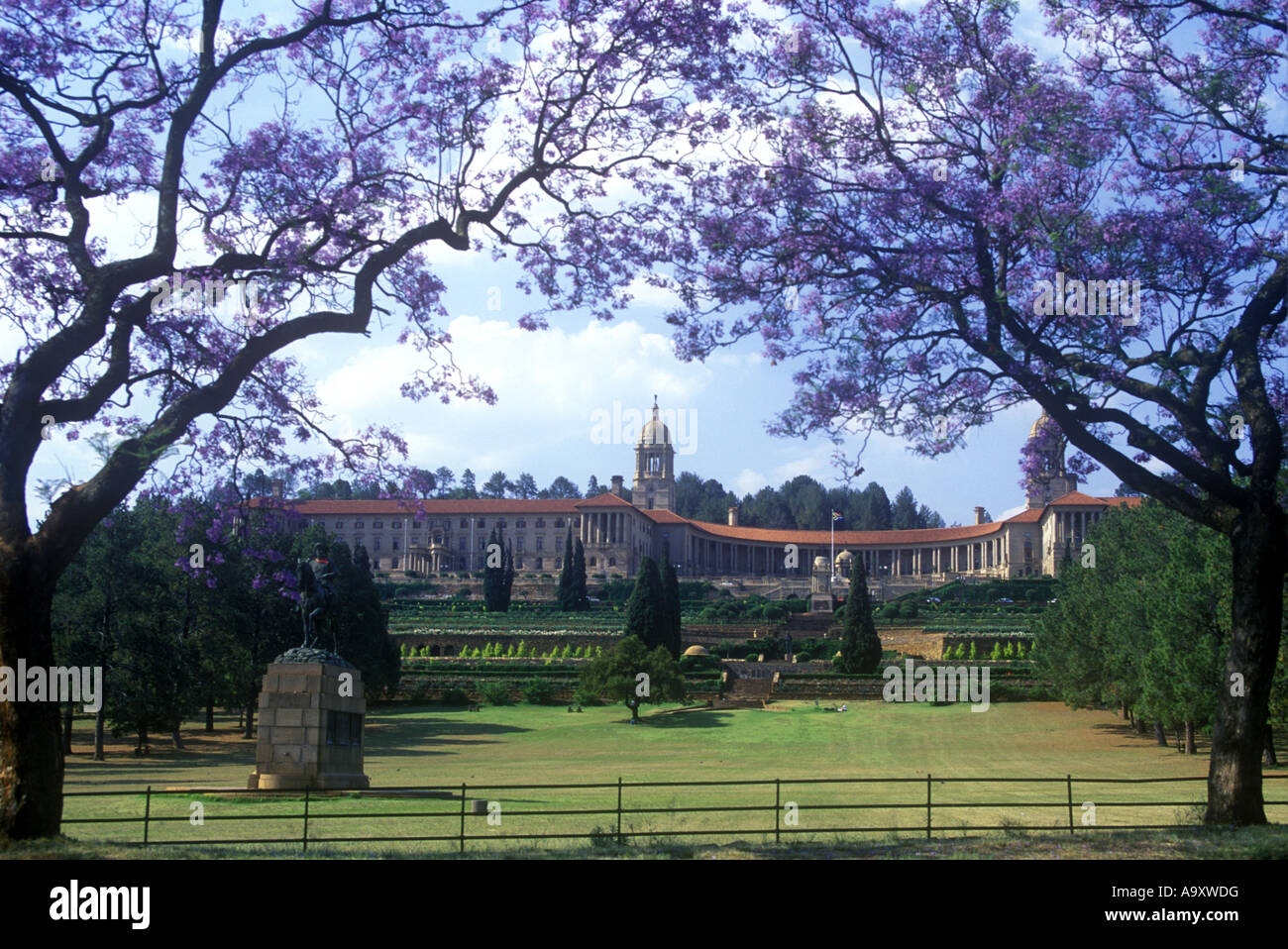 JACARANDA TREES UNION BUILDINGS GARDENS (©HERBERT BAKER 1909) PRETORIA ...