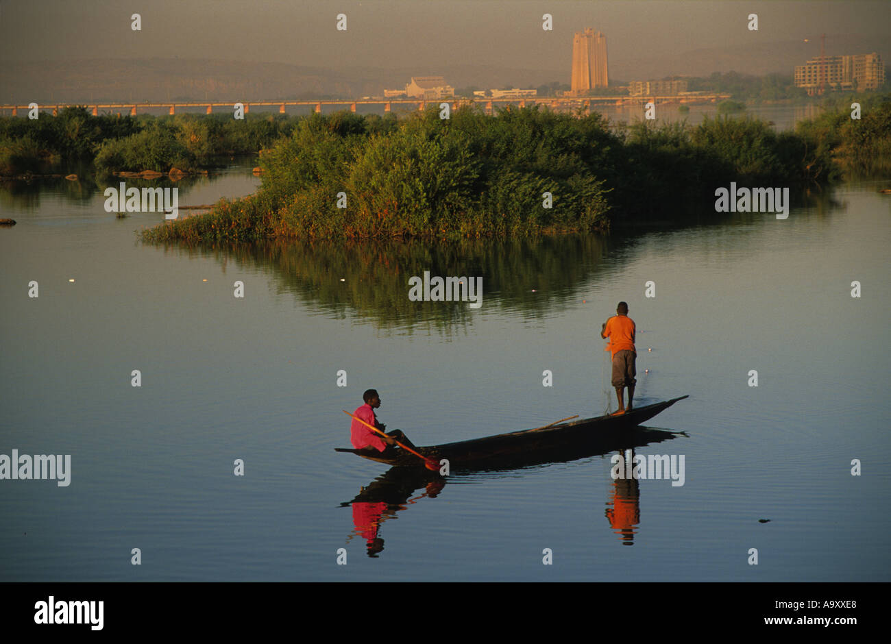 African boys on river hi-res stock photography and images - Alamy