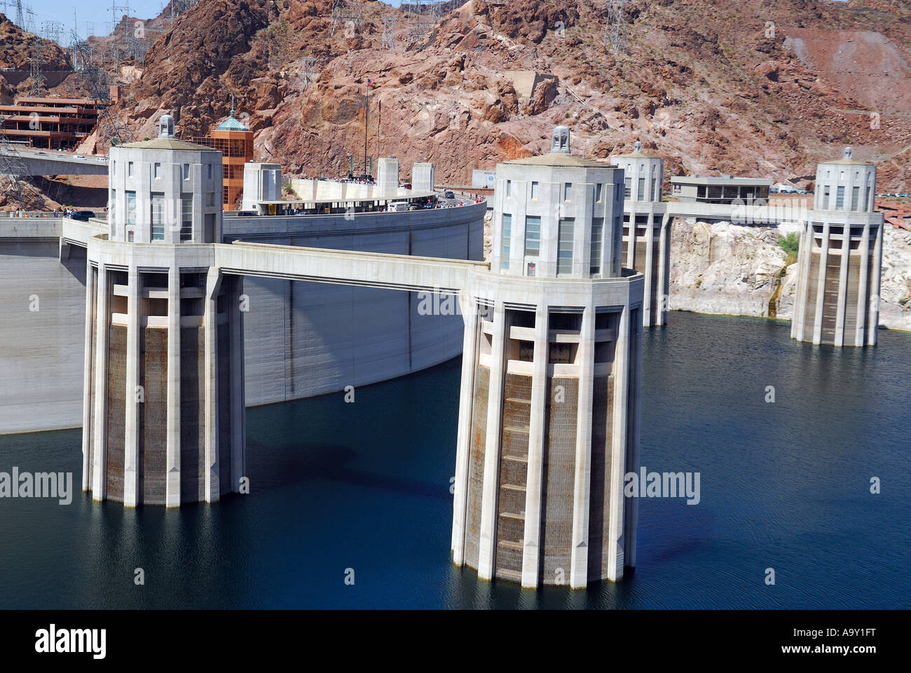 The Hoover Dam on the Colorado River Stock Photo - Alamy