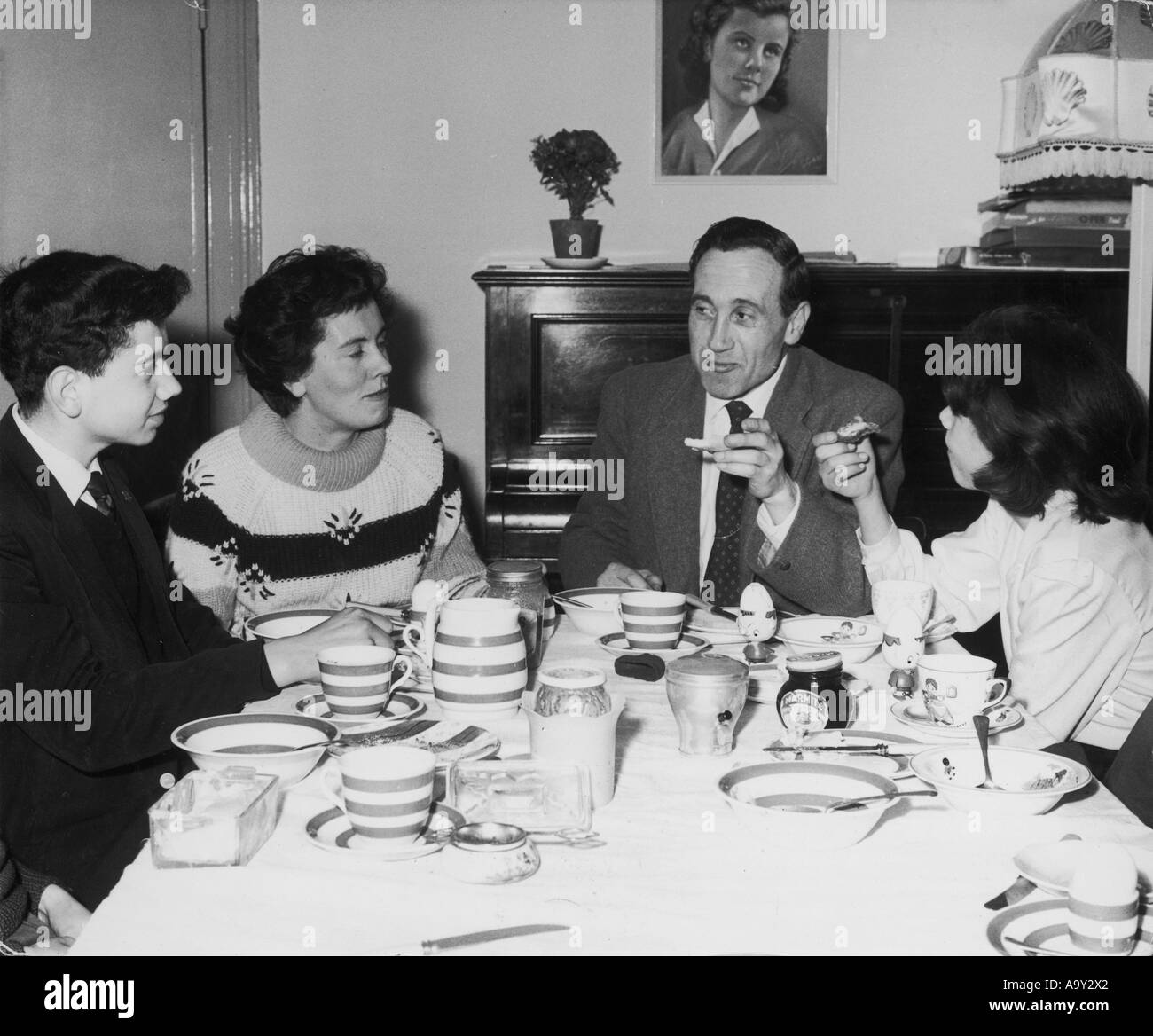 1960s breakfast hi-res stock photography and images - Alamy