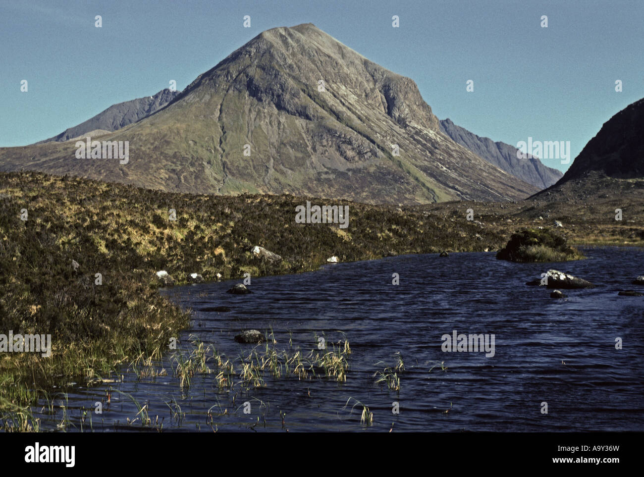 Marsco from Glen Sligachan, Western Red Hills. Strathaird, Isle of Skye ...