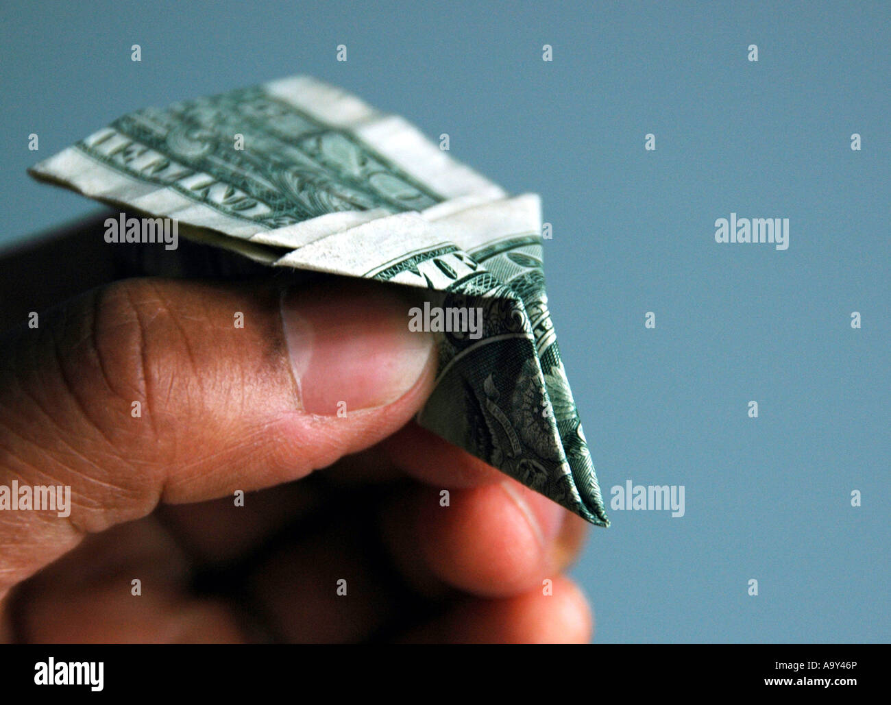 Paper Airplane Made of Money Stock Photo - Alamy