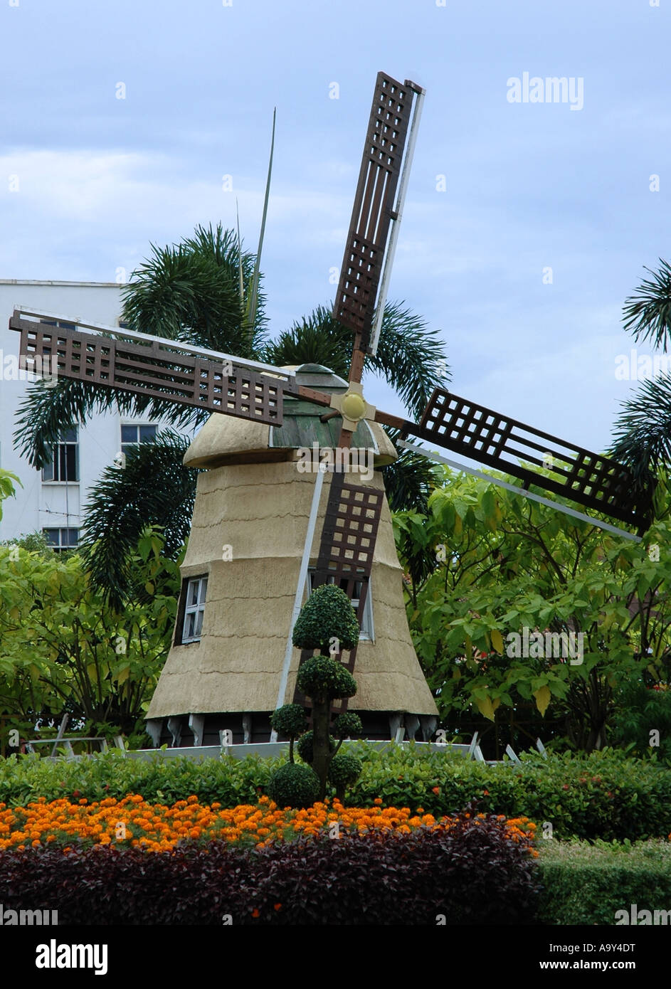 Windmill statue in Malaysia Stock Photo - Alamy