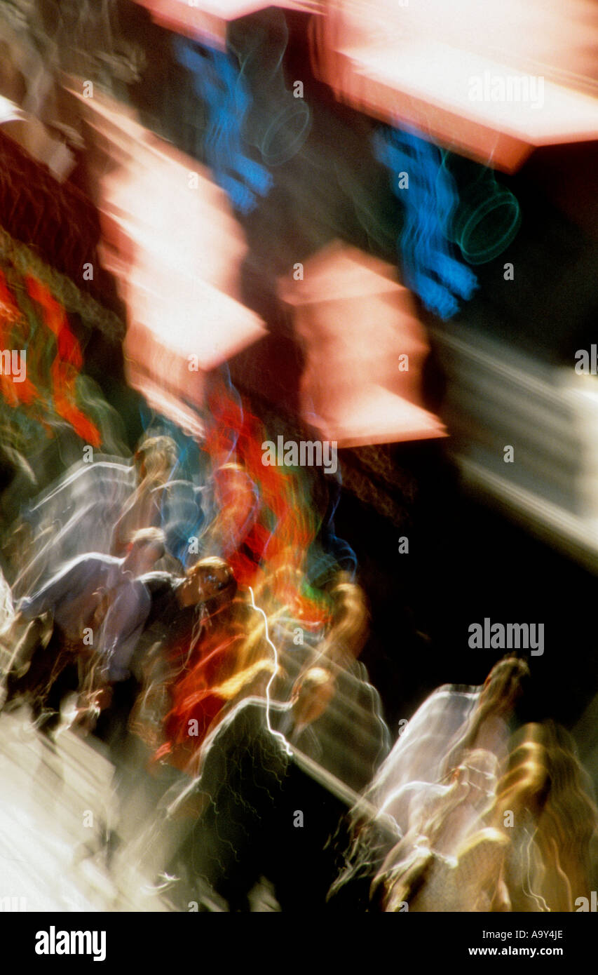 Rush hour commuters make thir way through the alte after winter sun in ...