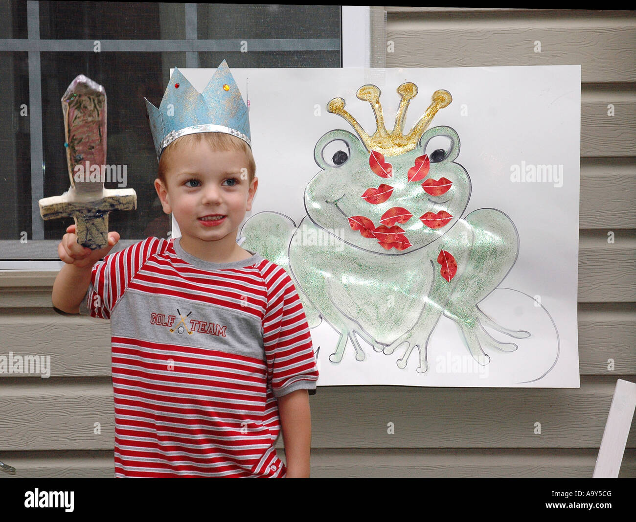 Pin The Lips On The Frog Stock Photo - Alamy