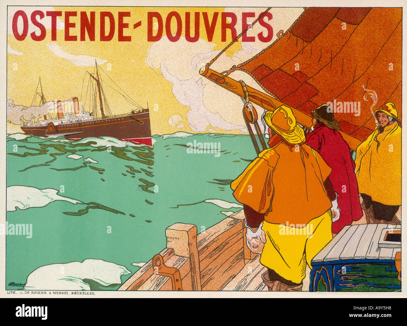 Ostend Dover Steamer Stock Photo - Alamy