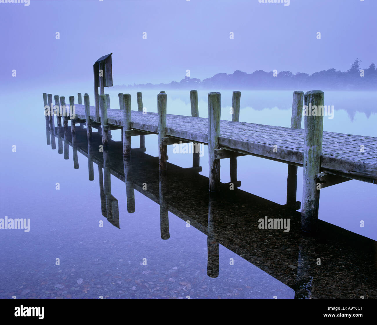 Pier jetty at coniston water in cumbria hi-res stock photography and ...