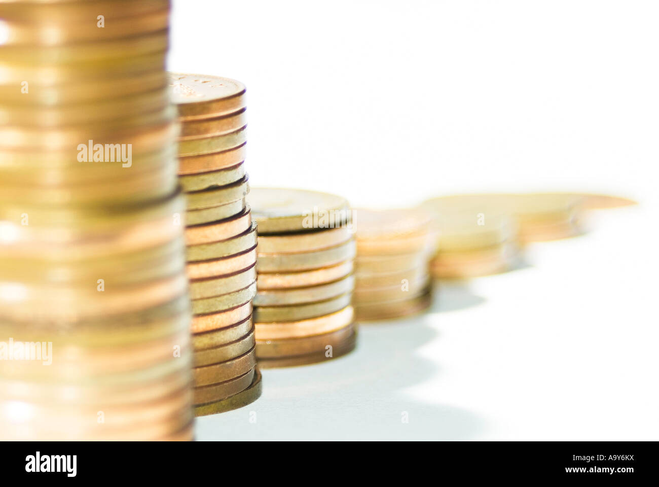 Stack of Coins Stock Photo - Alamy
