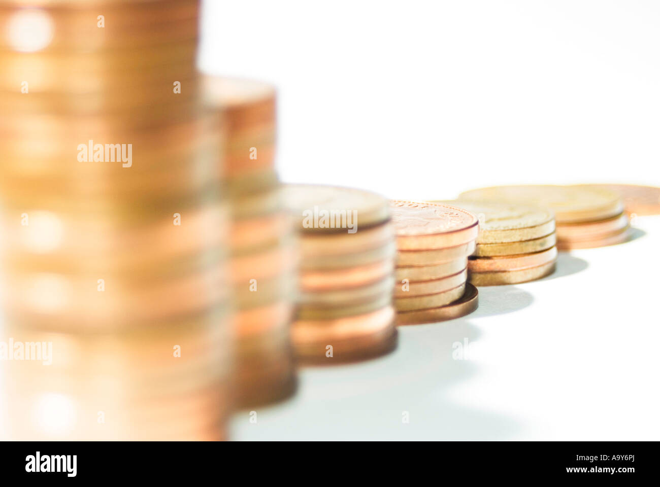 Stack of Coins Stock Photo - Alamy