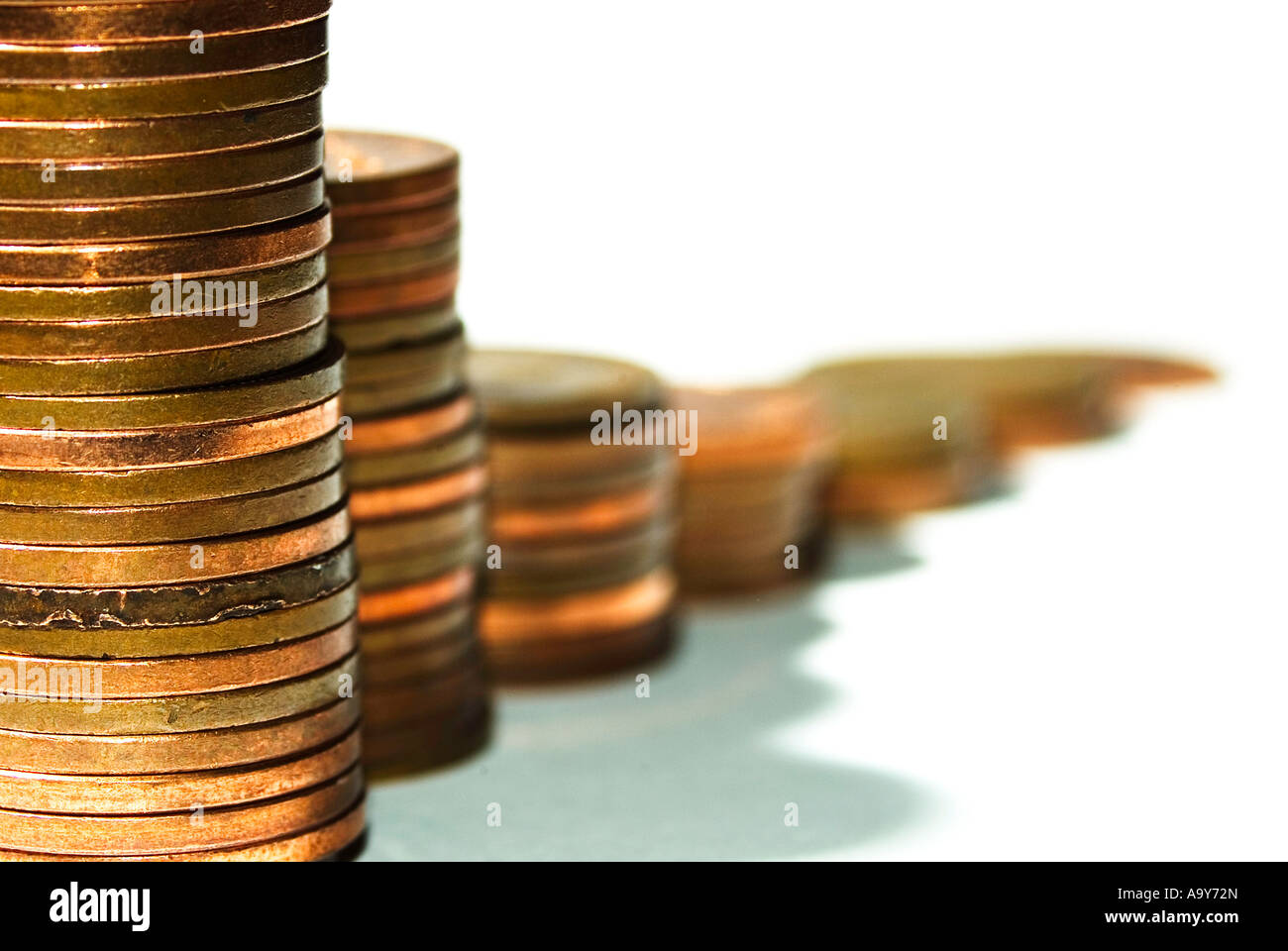 Stack of Coins Stock Photo - Alamy