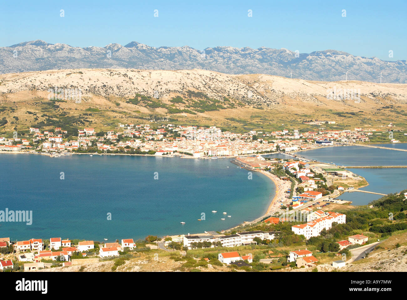 Pag city Croatia Stock Photo - Alamy