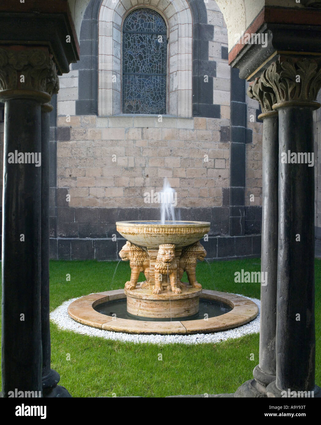 Maria Lach Benedictine Abbey, near Koblenz, Germany Stock Photo - Alamy