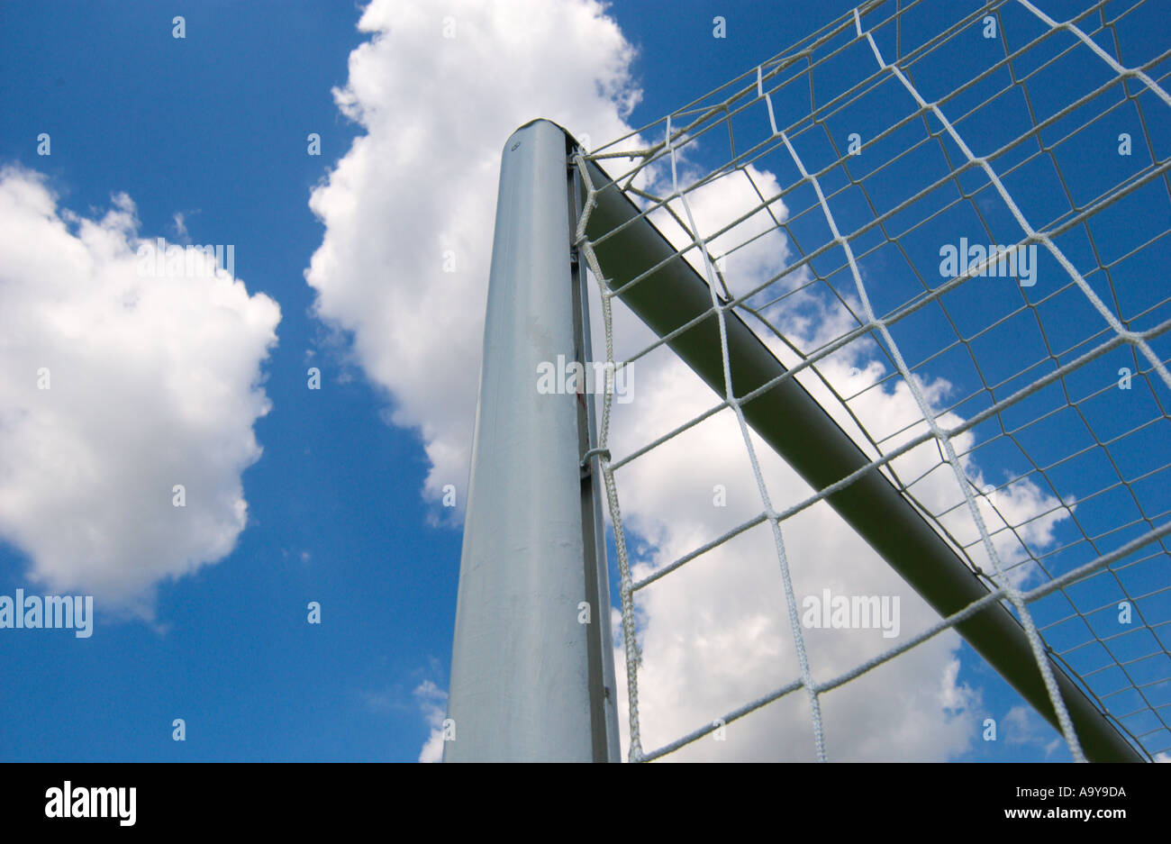 football goal top left corner Stock Photo - Alamy