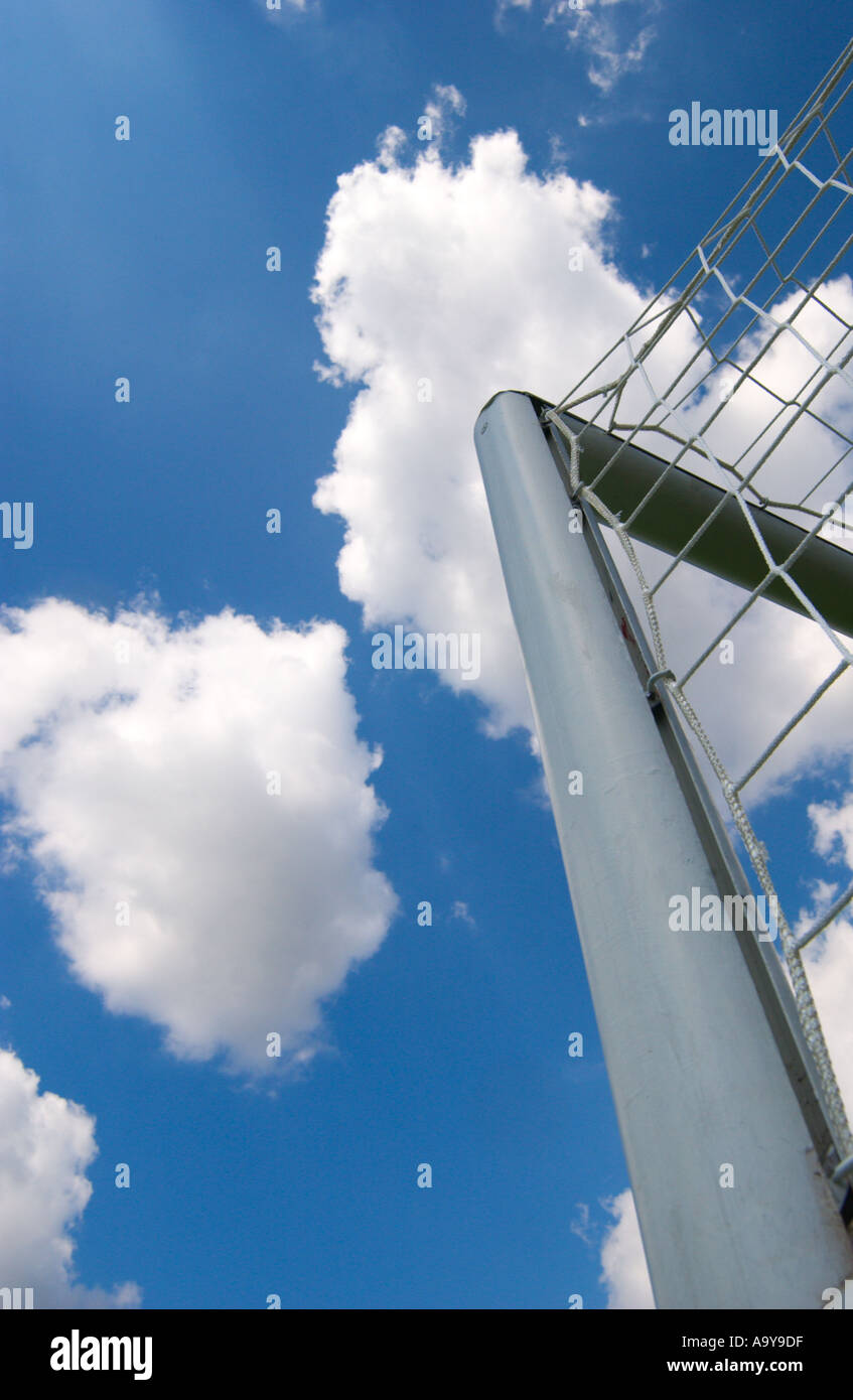 football goal top left corner Stock Photo - Alamy