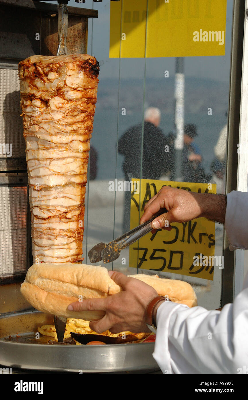 Turkish kebab street stall istanbul hi-res stock photography and images ...