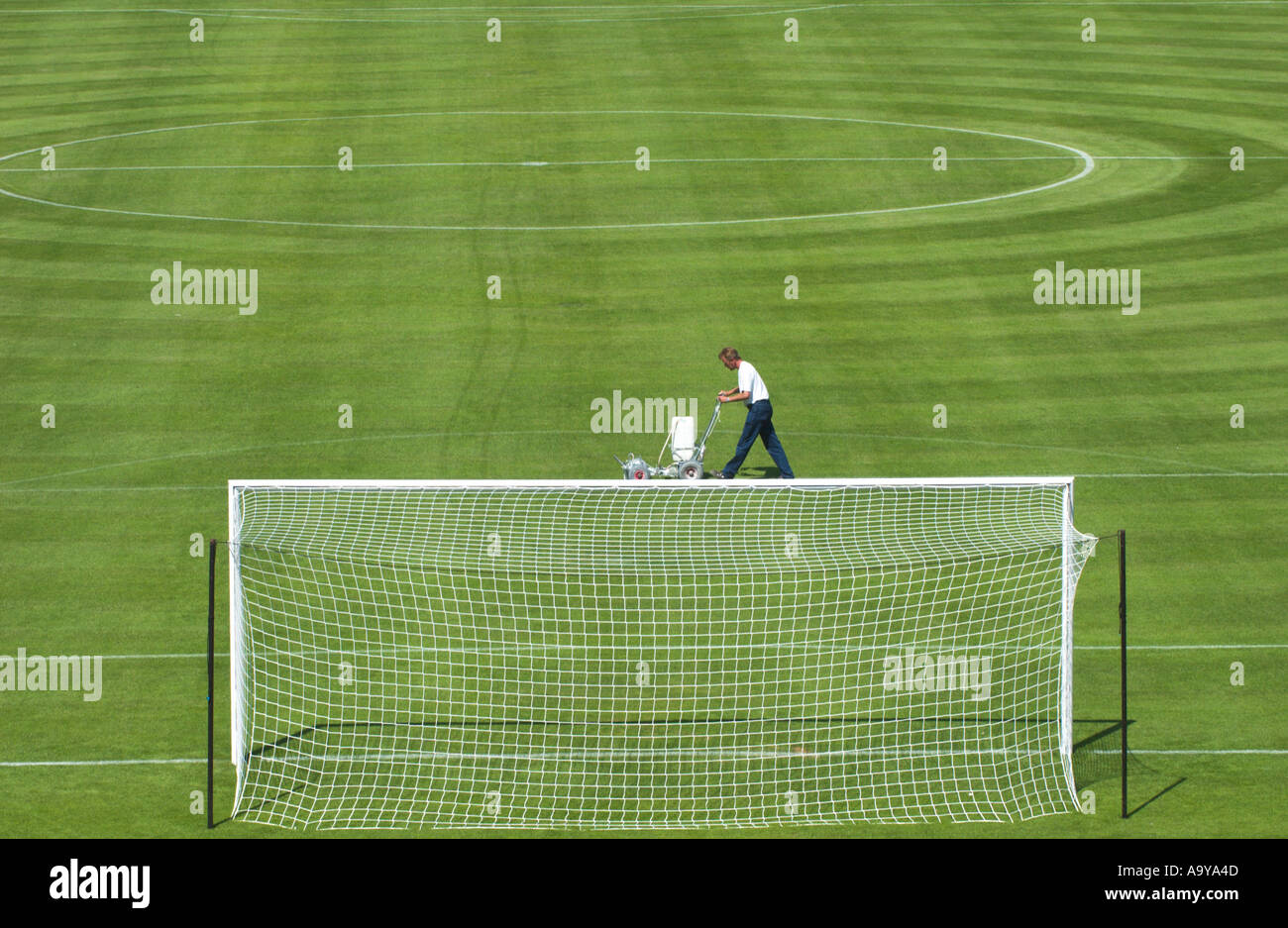 Football pitch lines hi-res stock photography and images - Alamy