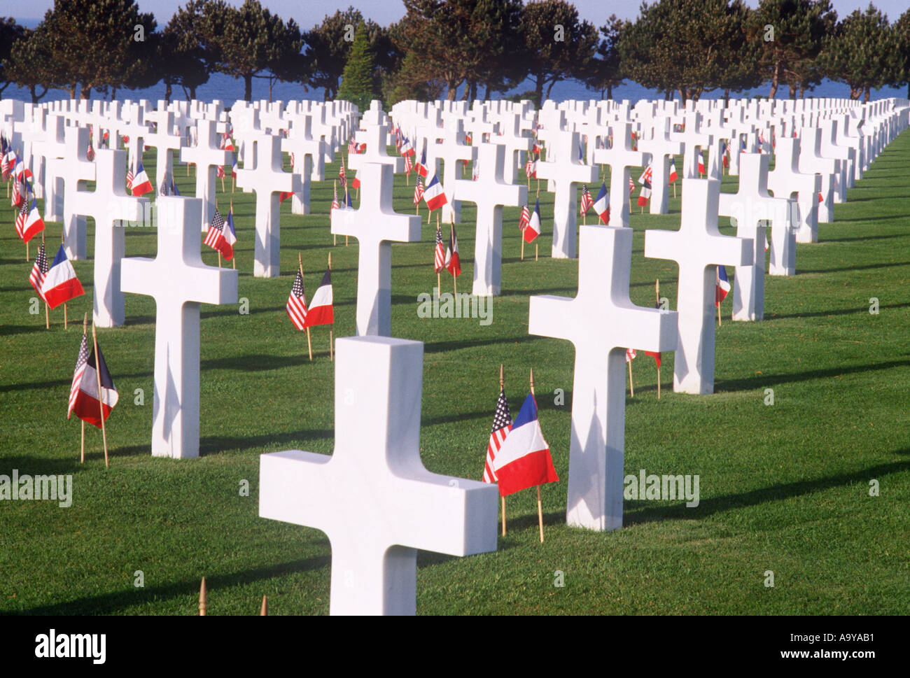 U S military cemetary Normandy France SB Stock Photo - Alamy
