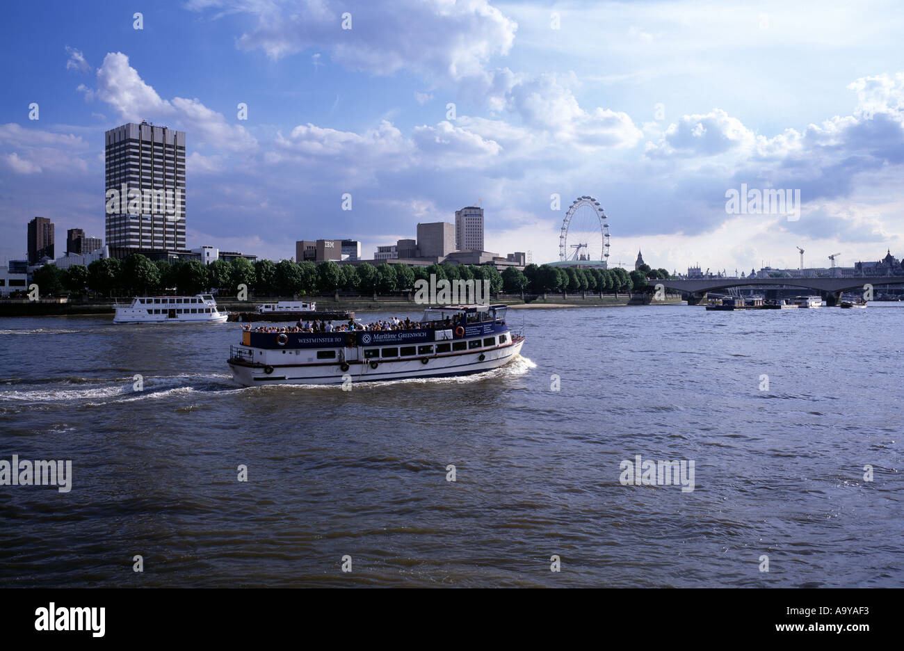 River Thames from The Embankment London England Stock Photo - Alamy