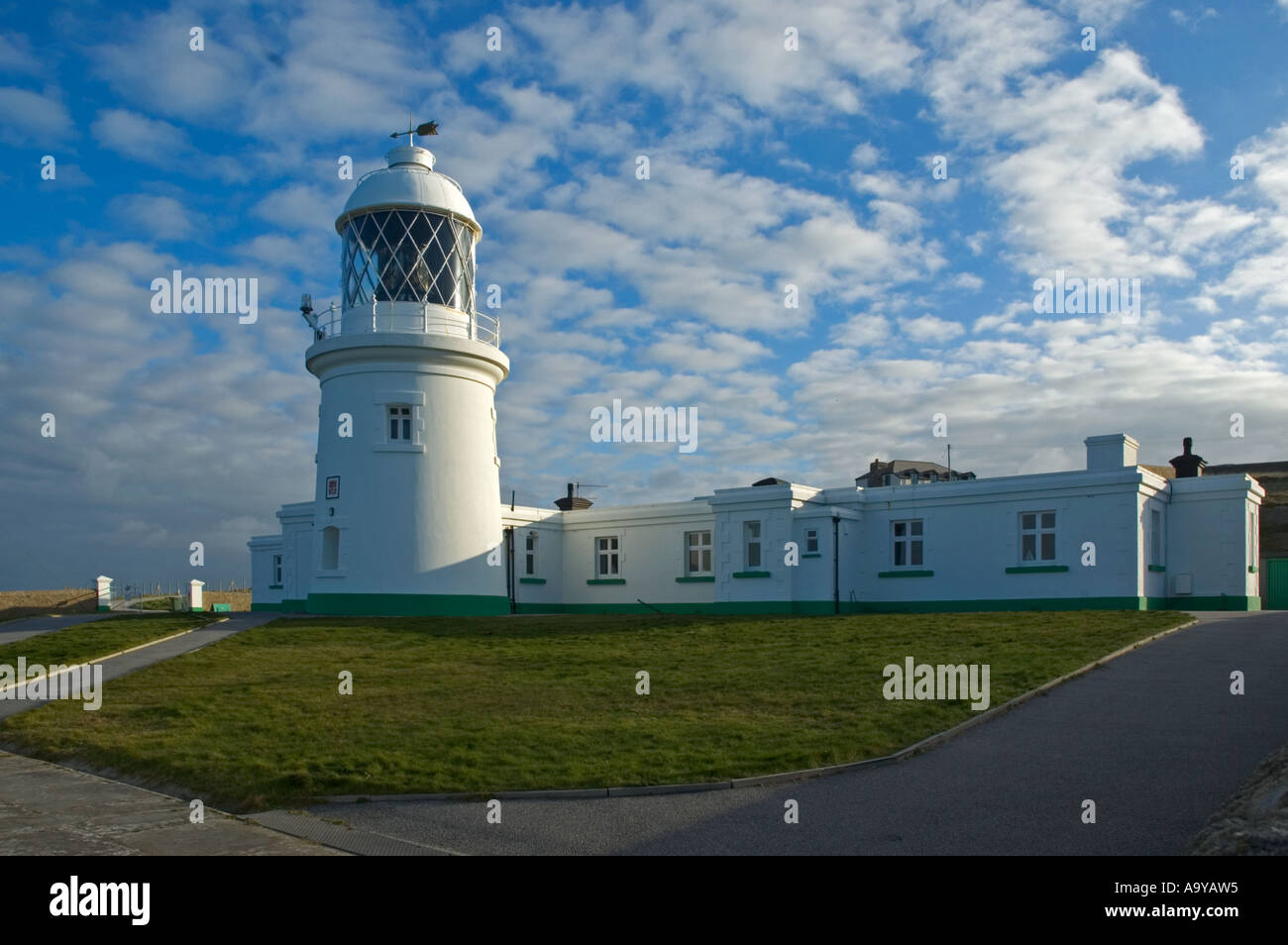 the pendeen watch lighthouse in west cornwall,england Stock Photo - Alamy
