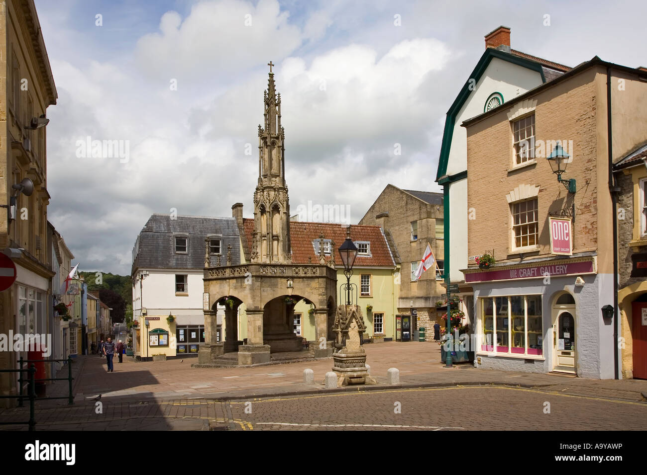 Market cross in town centre Shepton Mallet England UK Stock Photo ...