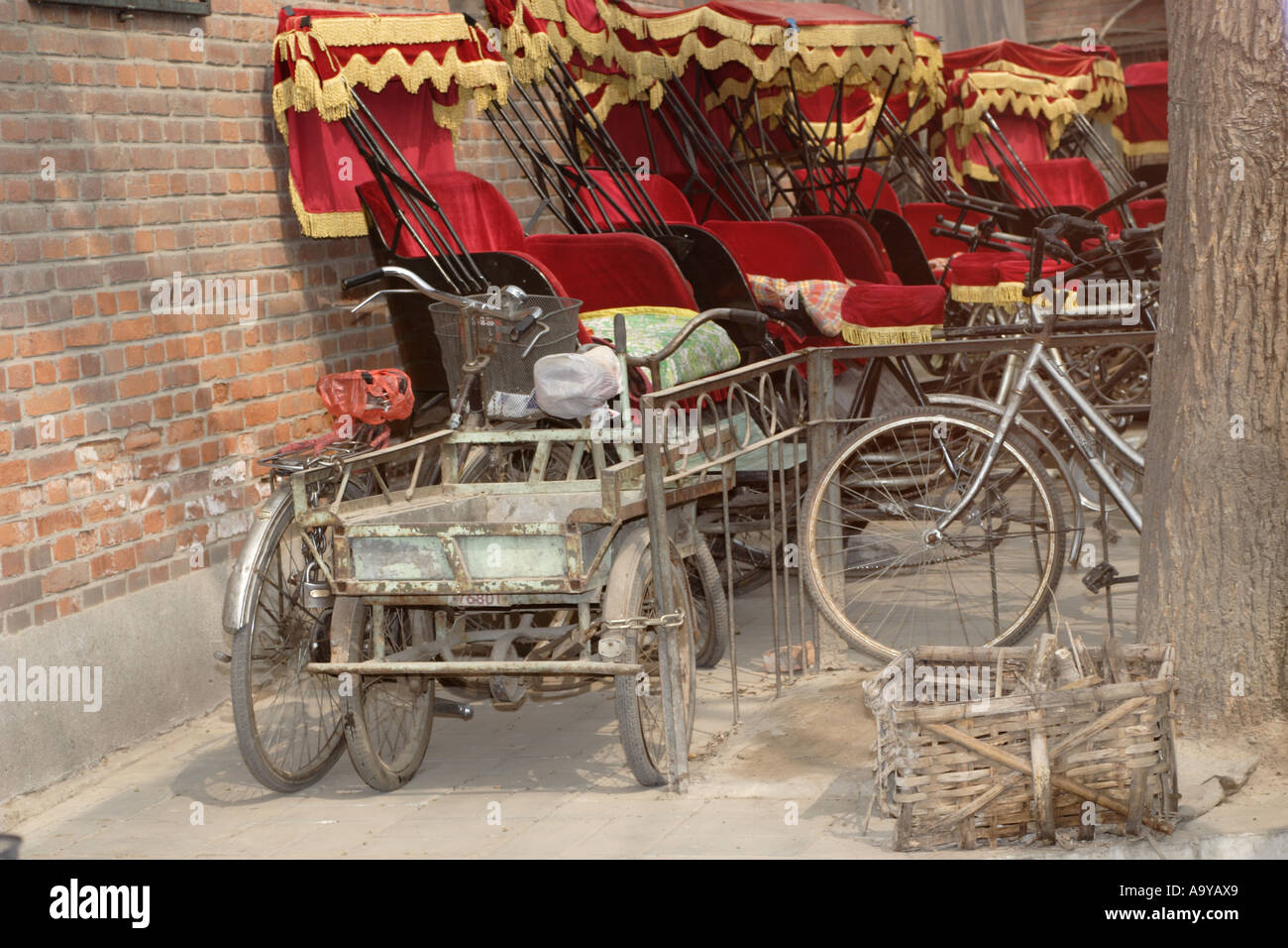 Pedicabs in the Hutong, Beijing China Stock Photo - Alamy