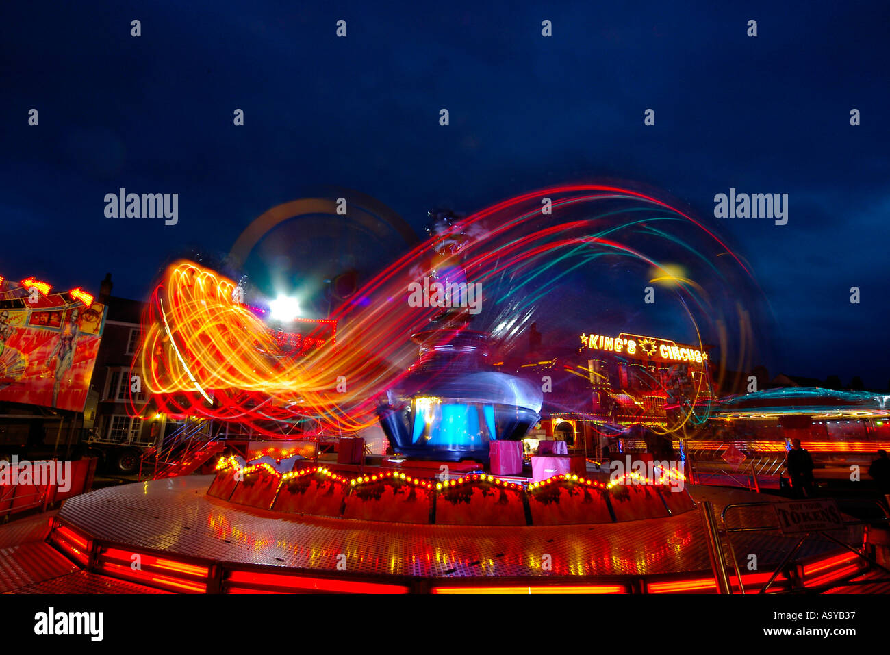 Stokesley September Fair held in the Market place and High Street ...