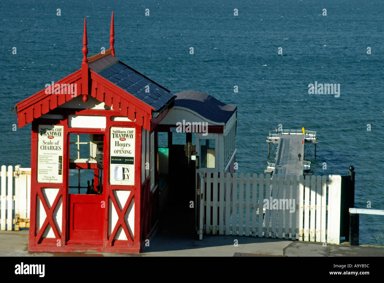 Saltburn Victorian Pier and waterbalanced cliff lift Saltburn England ...